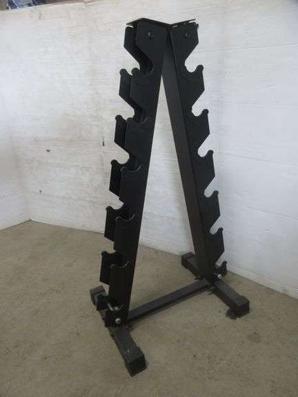 Jeenone “A” frame weight holder, holds 12 weights, 42”H, in new ...