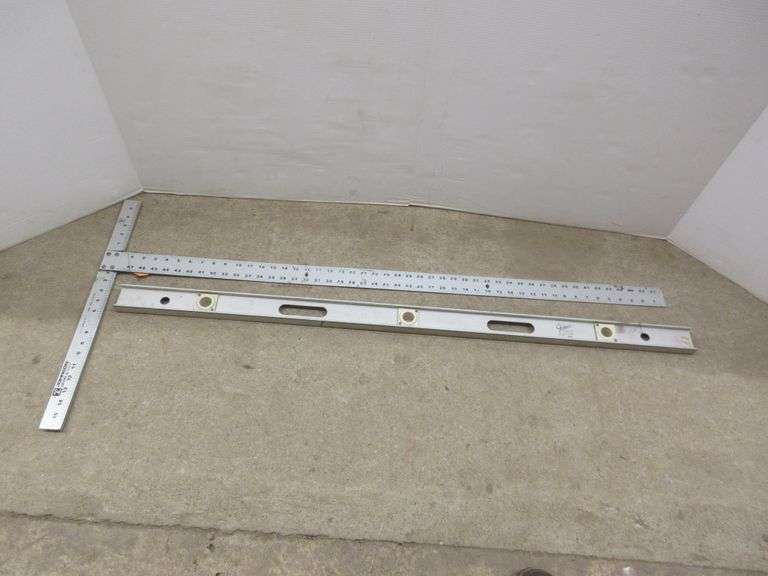 Johnson T-square, and 4” level, both in good condition - Albrecht ...