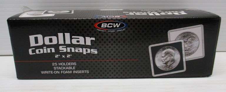Box of dollar coin snaps, 25 pieces total, 2" x 2", new - Albrecht ...