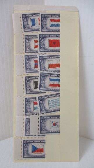 1945 US Postage stamp set, overrun countries, mint, original gum, never ...