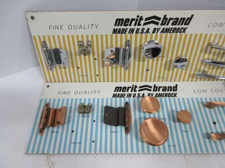 (2) Older salesman sample Merit brand kitchen cabinet display boards ...