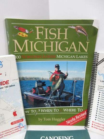 Fish Michigan book, gently used; Michigan fishing map guides central ...