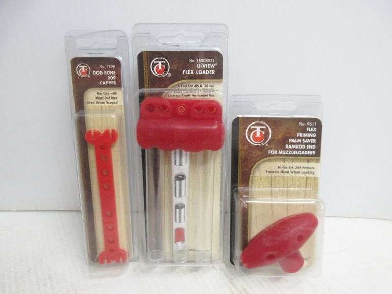 Thompson Center U-View flex loader, dog bone 209 capper, and a flex ...