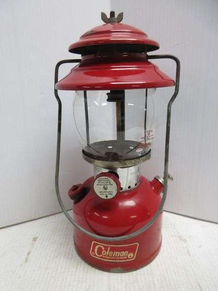1966 Red Coleman Lantern 200A, “The Sunshine of the Night,” marked on ...