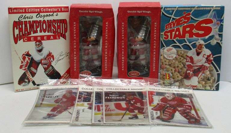 Limited edition collection boxes of unopened cereal, Chris Osgood and ...