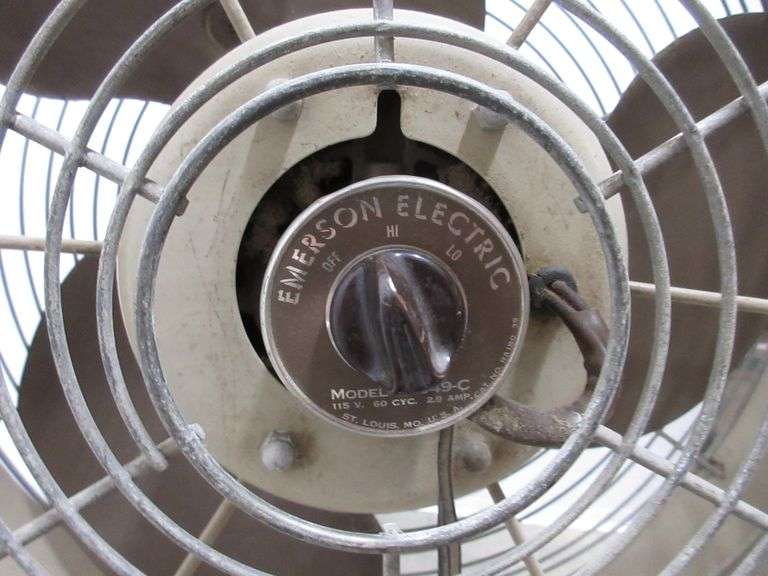 Emerson electric roll about circulator two-speed fan, 22" cage, works ...