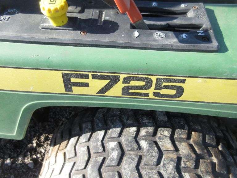 John Deere F725 lawn mower, Kawasaki liquid cooled engine, 54" cut ...