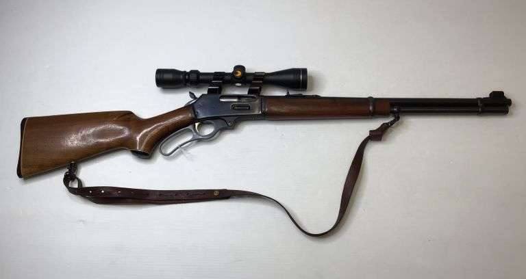Marlin model 336 .30-30 with a Tasco 3x-9x scope, extended hammer, see ...