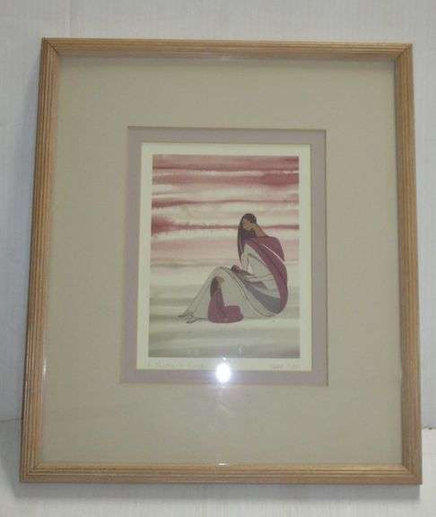 Canadian First Nation Ioyan Mani artist hand signed Native American ...
