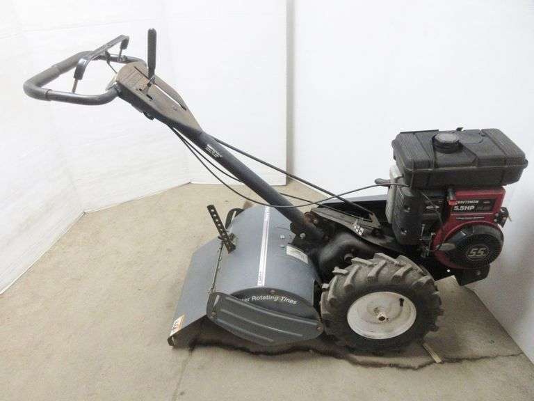 Craftsman rear tine 17" rototiller, 5.5 HP Briggs & Stratton, runs and ...