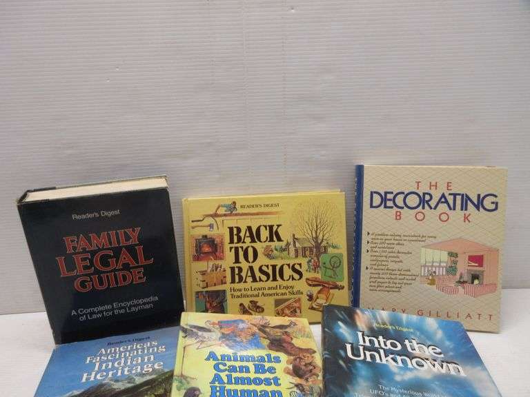 (7) Hardcover Reader's Digest Books, includes: Back to the Basics; Into ...