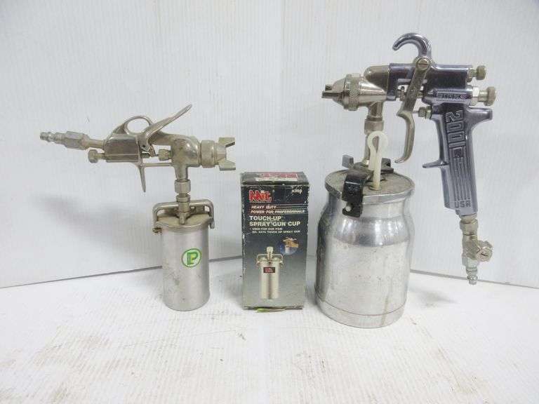 Binks 2001 professional spray gun and touch-up smaller spray gun, and ...