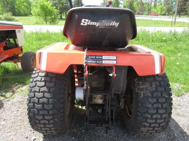 Simplicity 7116 lawn tractor, mower deck works, includes (2) sets of ...