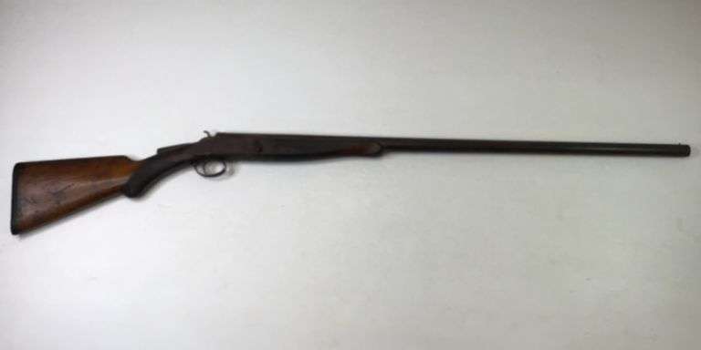 Antique 1898 Davenport damascus 10-gauge goose gun, as is - Albrecht ...