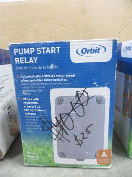 Sprinkler equipment, new: (2) Pump start relay automatic timers, heavy ...
