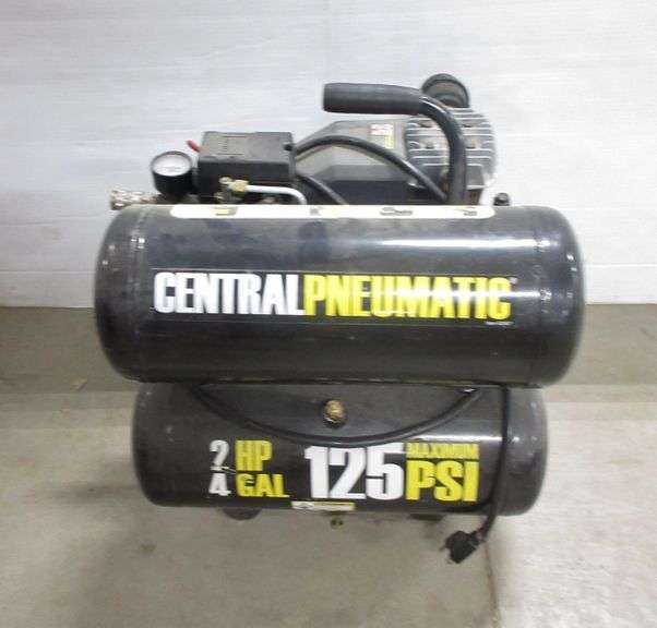 Central Pneumatic 2 HP, 4-Gallon 125 Max PSI Air Compressor - Albrecht ...