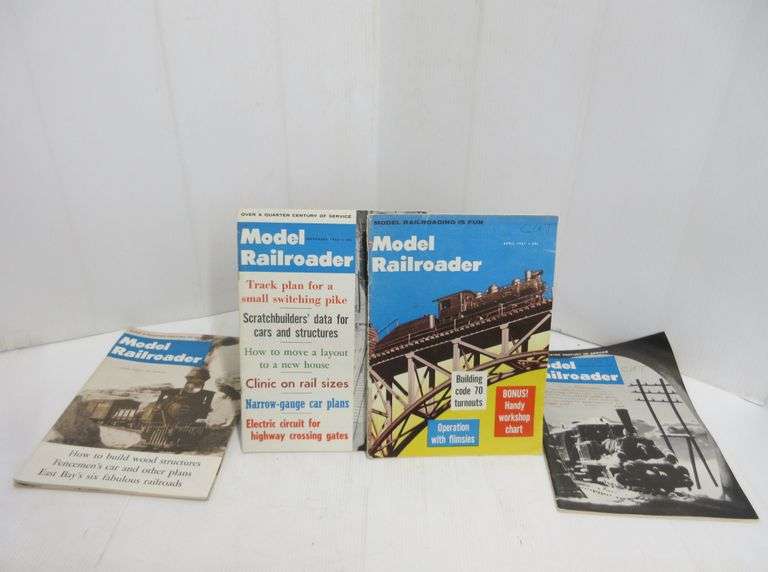 (36) 1960's Model Railroader magazines, Articles and photos of train ...