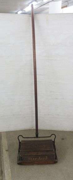 Older wooden sweeper, marked Bissell's standard, 14"W - Albrecht ...