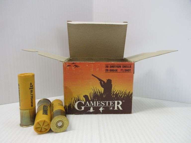 (20) Rounds of Gamester, 20-gauge, 2 3/4" 7 1/2 shot, 1 oz. shotgun ...