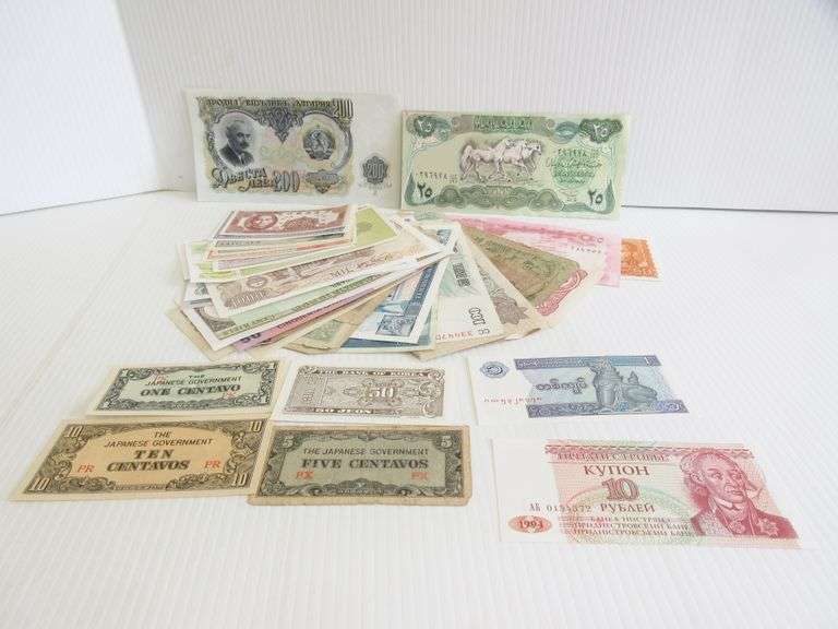(67) Different foreign bank notes, circulated and UNC - Albrecht ...