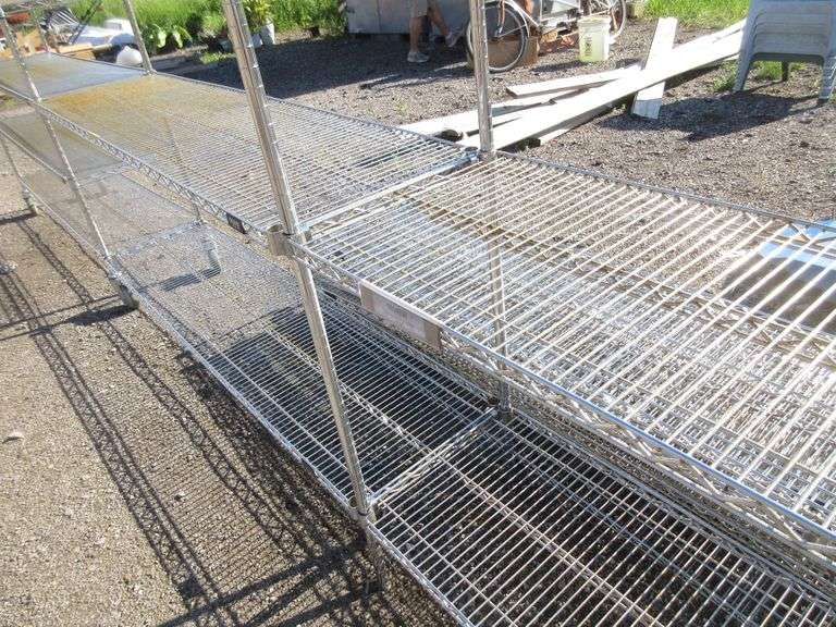 Uline HD bread racks, (2) full racks with clip hangers to add center ...