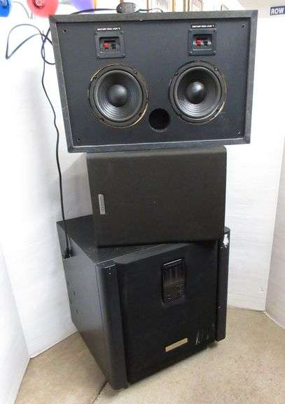 Sony SEN R6500 subwoofer 270W AMP, Kenwood 203 HT subwoofer, and ...