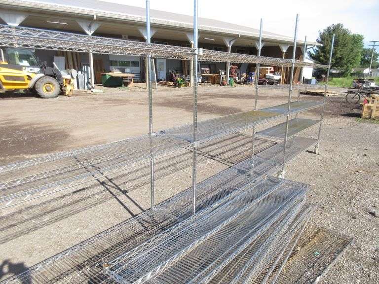 Uline HD bread racks, (2) full racks with clip hangers to add center ...