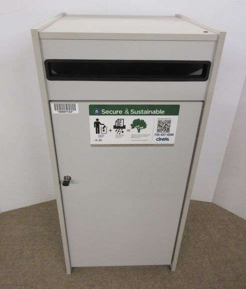 Cintas secure and sustainable document storage, lockable with key, 19"W ...