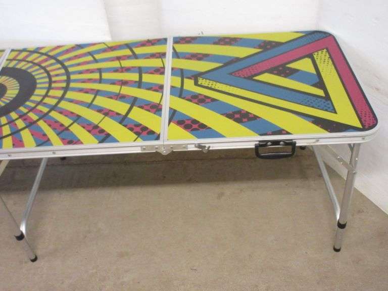 Aluminum Four-Section Folding Display Table, 24"W, in nice condition ...