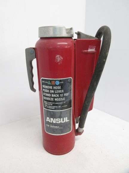 Ansul fire extinguisher, for class A B C fires, 16"H - Albrecht Auction ...