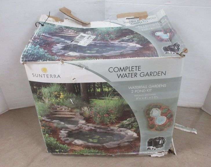 Sunterra waterfall kit DVD and booklet, NIB; One small tarp, used ...