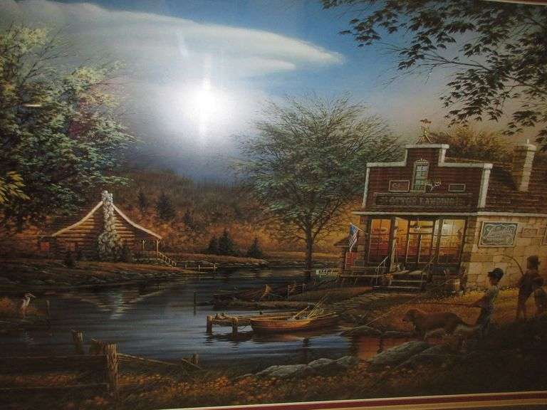 Terry Redlin summertime print, 27" x 40", with CoA - Albrecht Auction ...