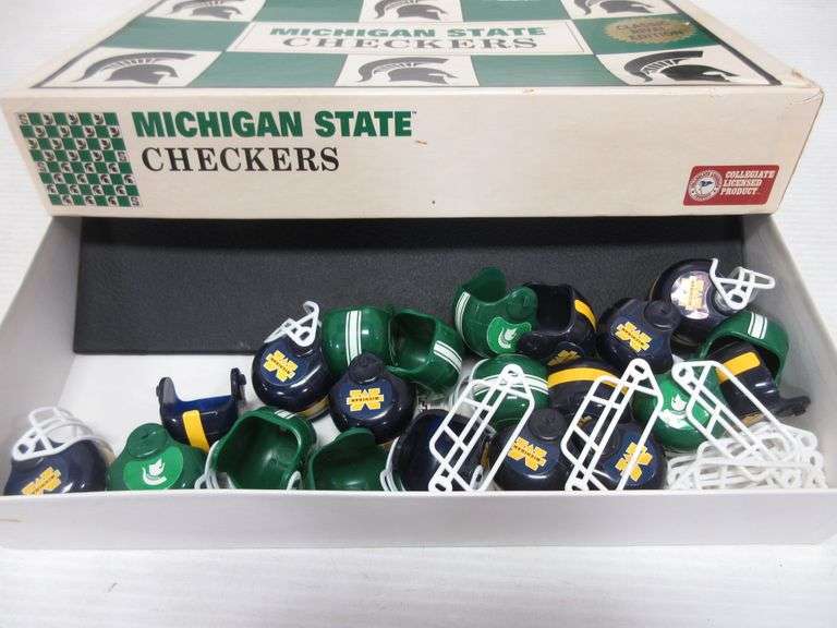 Three-piece Michigan State memorabilia, includes: football fans head ...