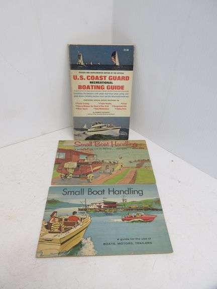 (2) 1965 small boat handling guide booklets for boats, motors and ...