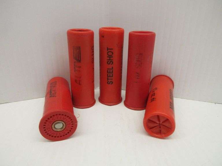 Activ 12-gauge shotgun shells: 2- 3" magnum steel shot no. 4, and 3 ...