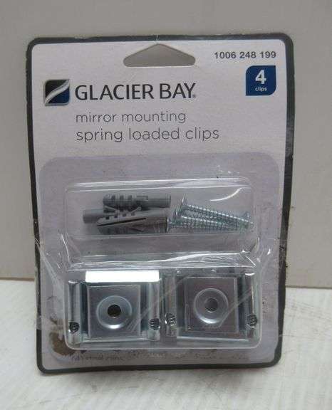 Four-Pack of Glacier bay mirror mounting spring loaded clips - Albrecht ...