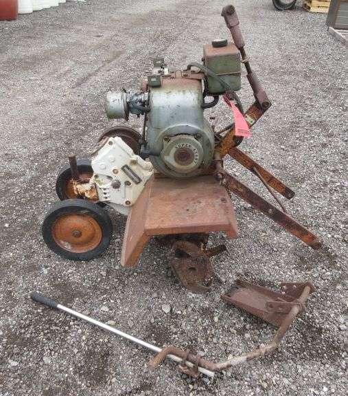 Craftsman 30" three-point garden tractor rototiller engine has ...