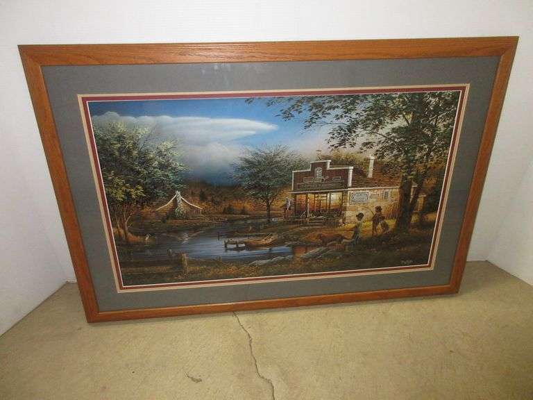 Terry Redlin summertime print, 27" x 40", with CoA - Albrecht Auction ...