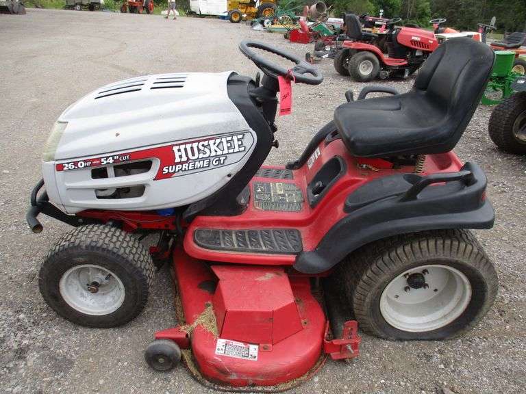 Huskee Supreme GT 54" riding mower with a 26 HP Briggs twin, runs and ...