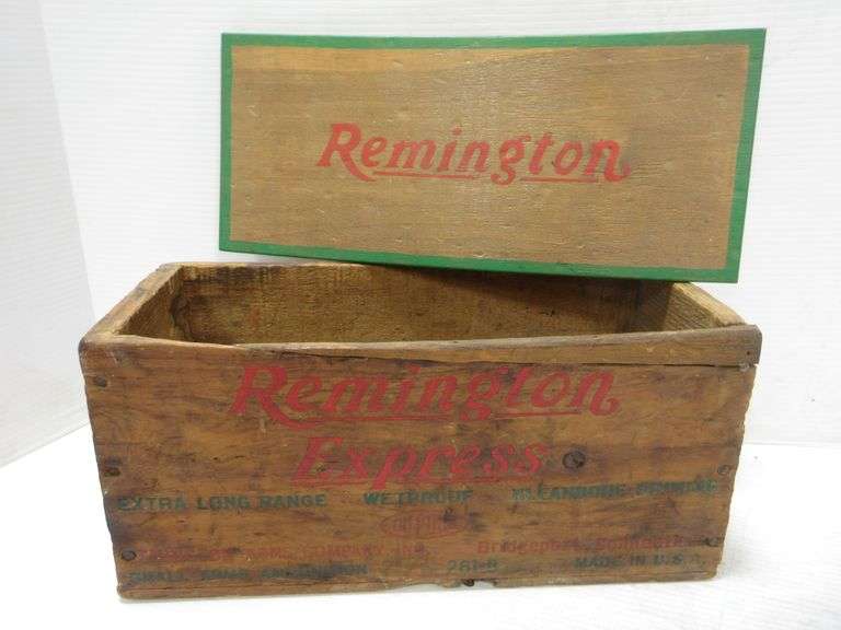 Older Remington ammo box, 14"W, in great condition and good color ...