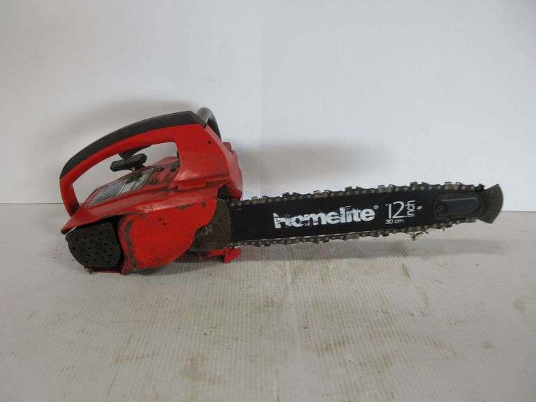Homelite chainsaw 12" bar, has automatic oiling, last used two years ...