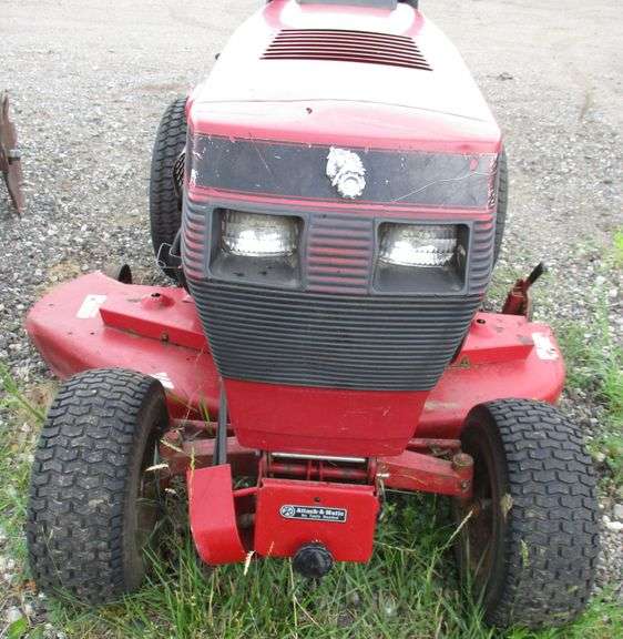 Wheel Horse 520H garden tractor with mower deck and snow blower, needs ...