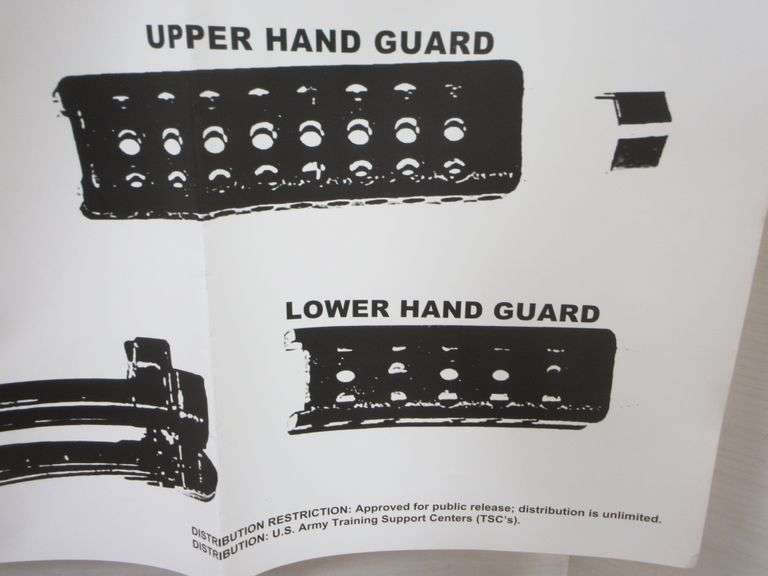 M240B Machine Gun Disassembly Poster, no holes or tears, 39"W x 29"H ...