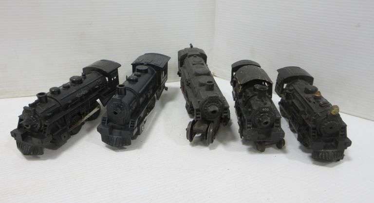 (5) Older o scale steam locomotive, top row modeler built, 6x6 front ...