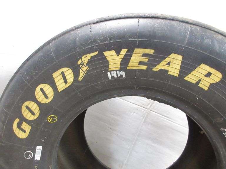 Collectible Goodyear race car tire, 26"Dia - Albrecht Auction Service