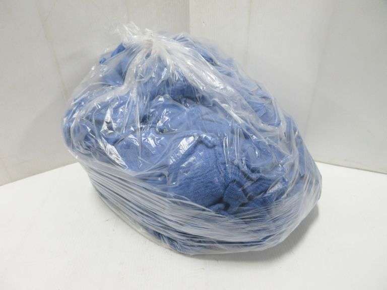6 lb. bag of blue shop rags, each rag- 16" x 16", all clean - Albrecht ...