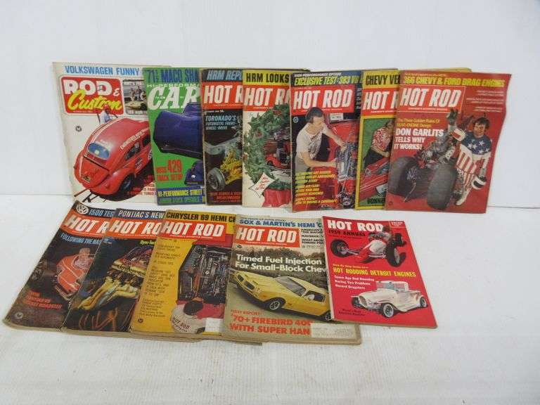(12) Vintage Hot Rod Magazines, includes: 1959-1971 Hot Rod, 1959 Hot Rod Annual, High ...