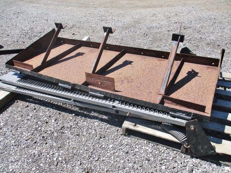 Steel expanded metal and diamond plate trailer or truck ramps with ...