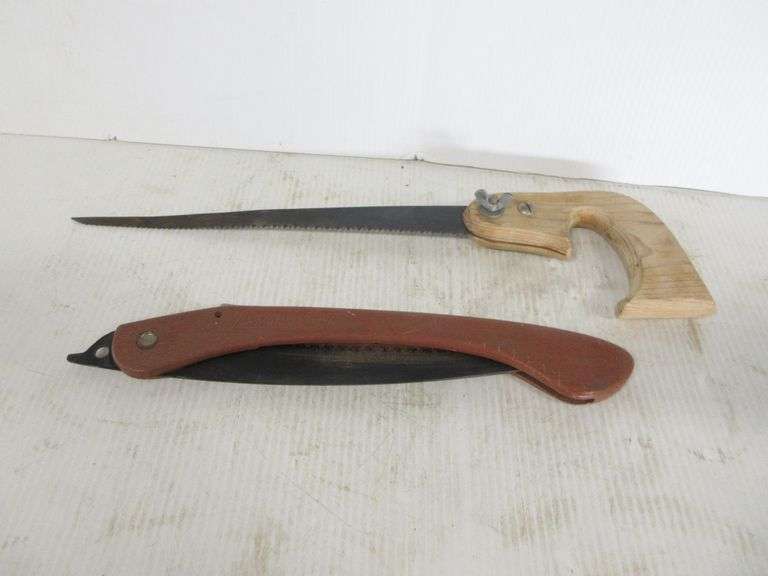 Hand saw, 11" blade and one foldable pruning shears, by Snap-cut, locks ...
