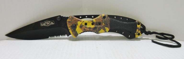 Razor tactical leaf camo lock blade knife, 3" lock blade, 8 1/4"L ...